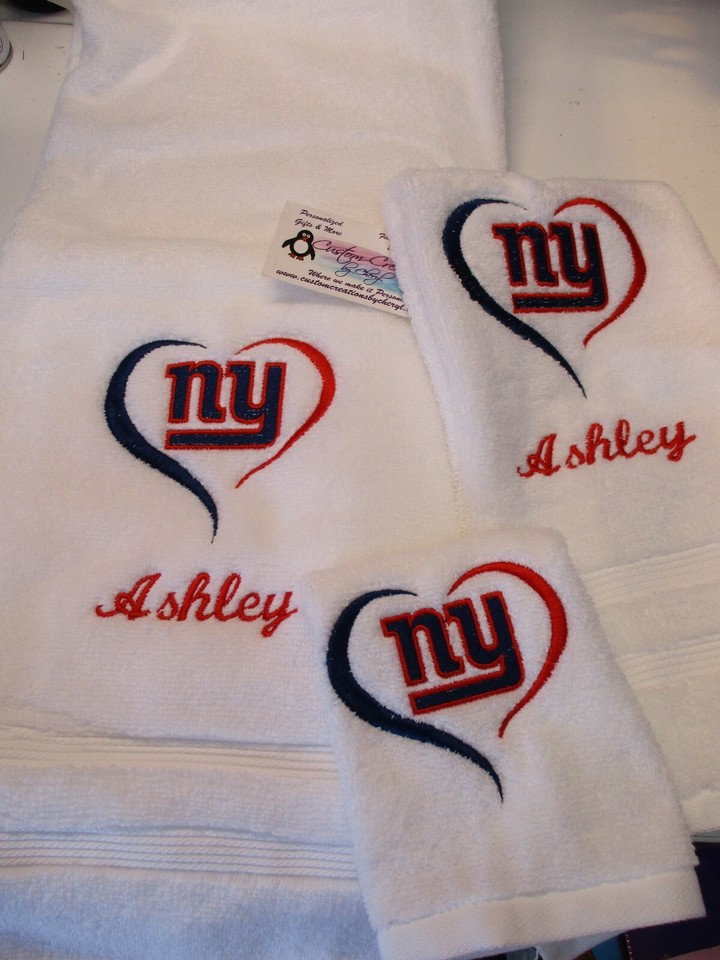 Raiders Personalized 3 Piece Bath Towel Set Football Raiders any color ...