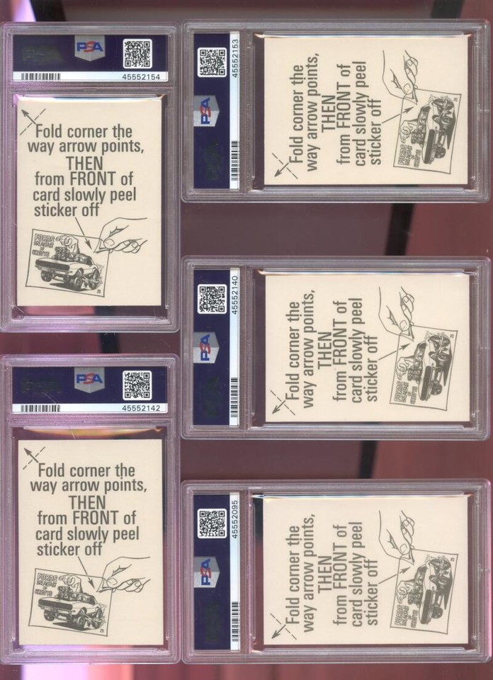 1969 Donruss Odd Rods #30 Chevy Killer PSA 9 Graded Sticker Card Odd ...