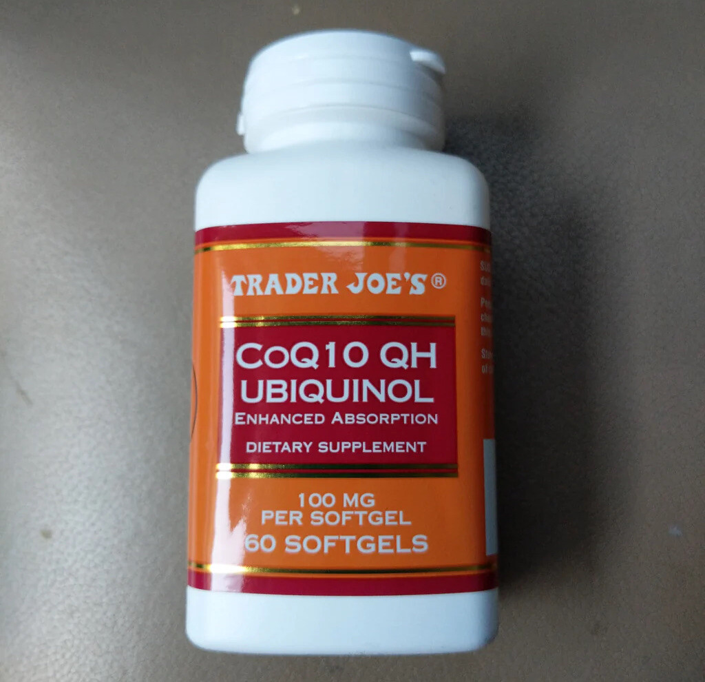 Trader Joe's CoQ10 UBIQUINOL 60 Softgels 100mg CoQ10 QH {Exp:08/2027 ...