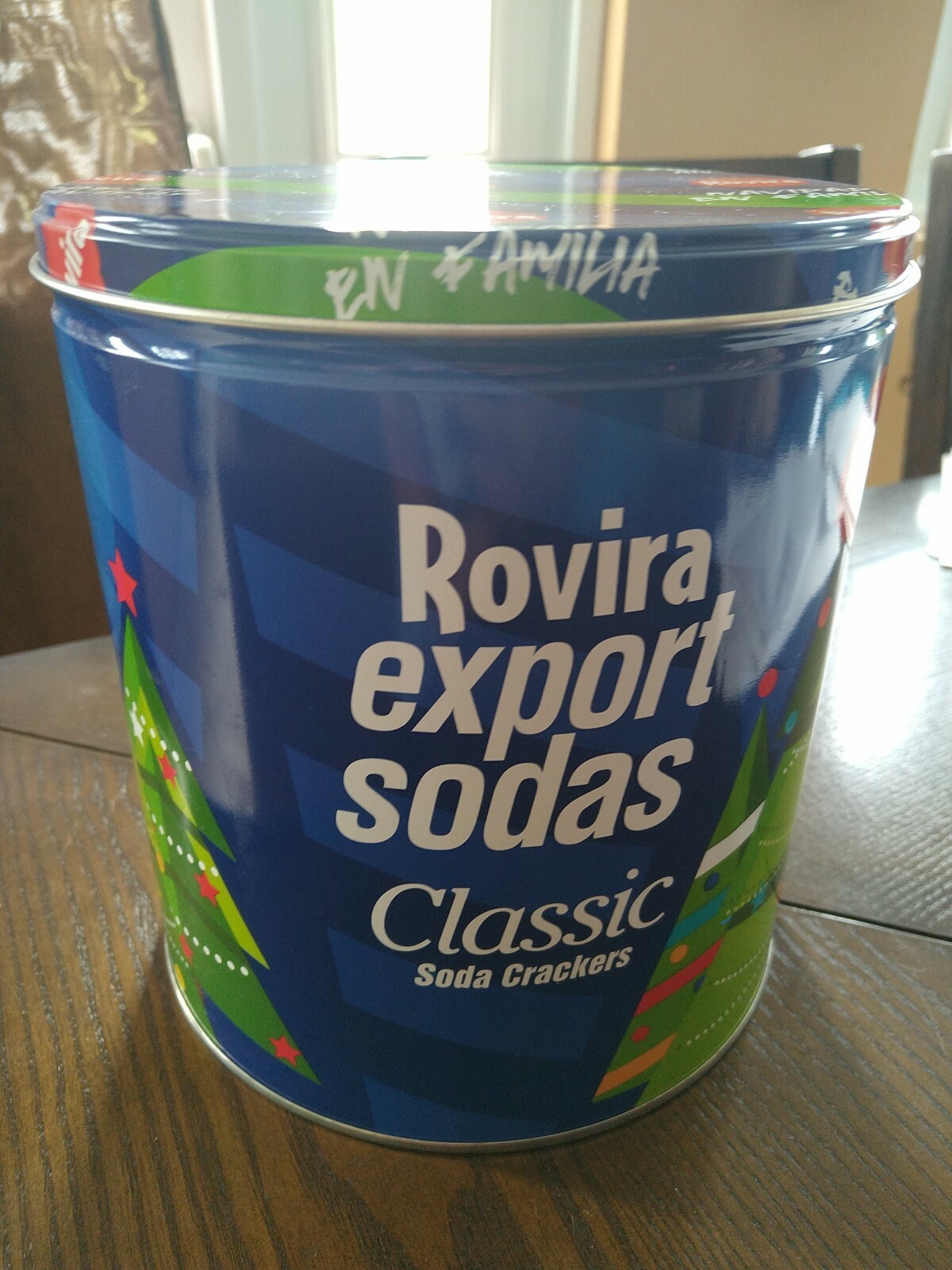 Puerto Rico Rovira Export Sodas "Navidad" Xmass Cookies Can Limited ...