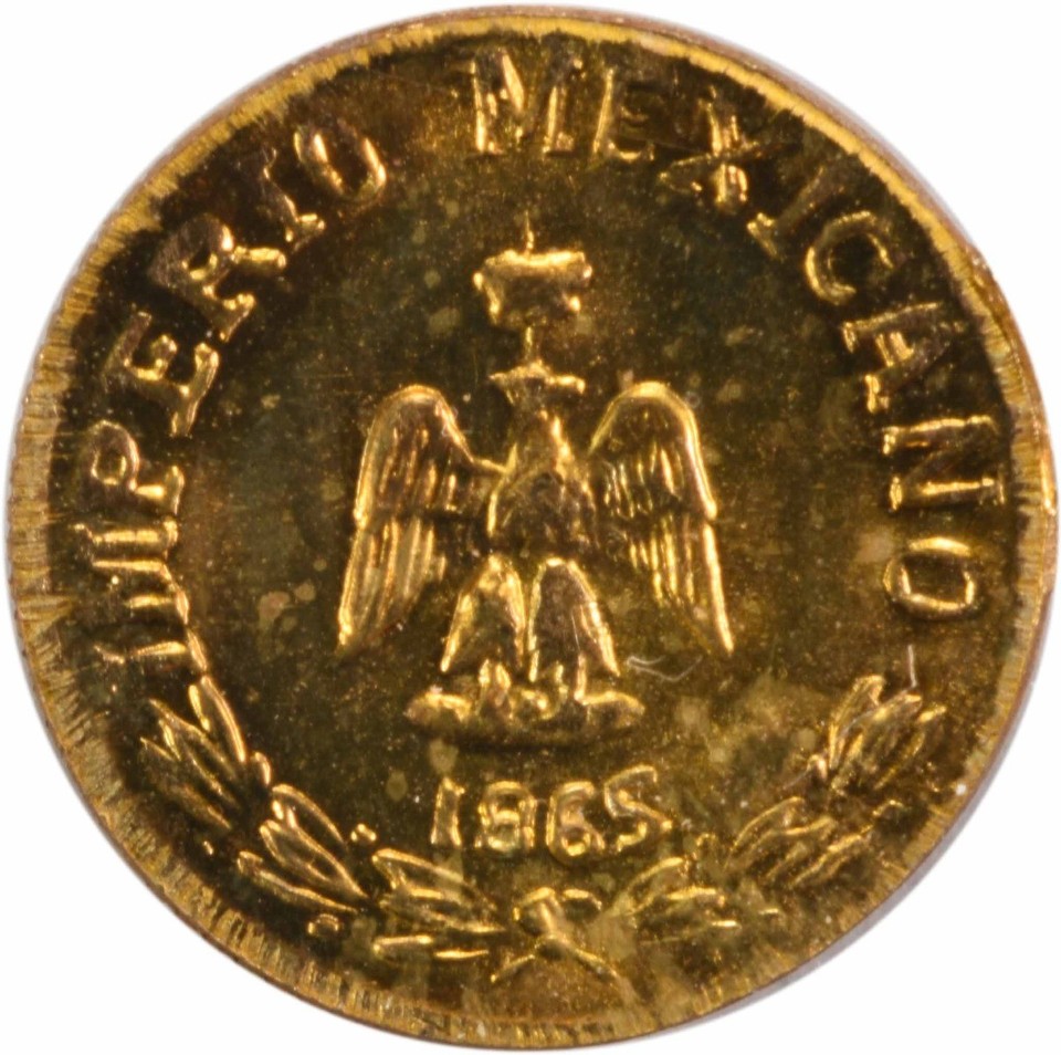 1865 Mexico - Maximilian Gold Wedding Token Choice BU Uncirculated #133 ...
