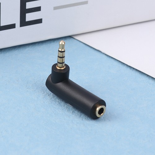 3.5mm Jack Right Angle Female To 3.5mm Male Audio Stereo Plug L Shape ...