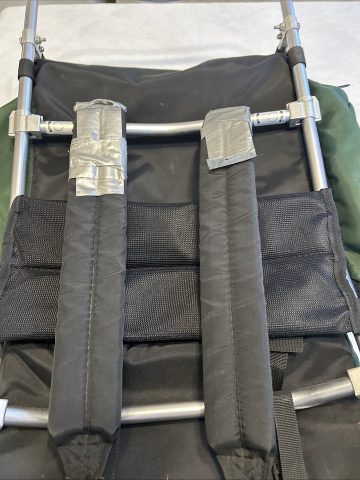 Jansport Hiking Backpack Green External Frame Camping Hip Straps Pads ...