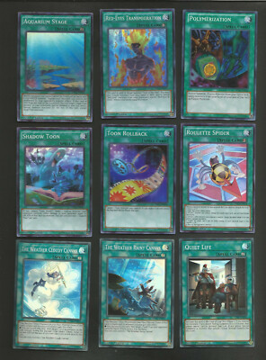 (25) YU GI OH HOLOGRAPHIC RARE SPELL & TRAP CARD LOT | eBay