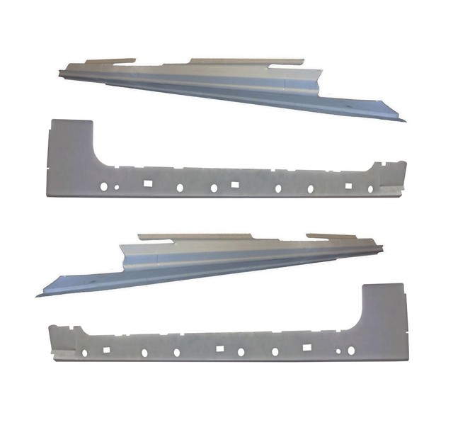 2004-2008 Ford F-150 Crew Cab Pickup Outer And Inner Rocker Panels Pair ...
