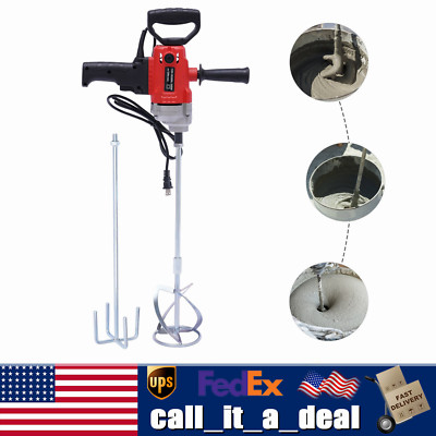 2400w Electric Mortar Plaster Paint Mixer Cement Grout Concrete Stirrer ...