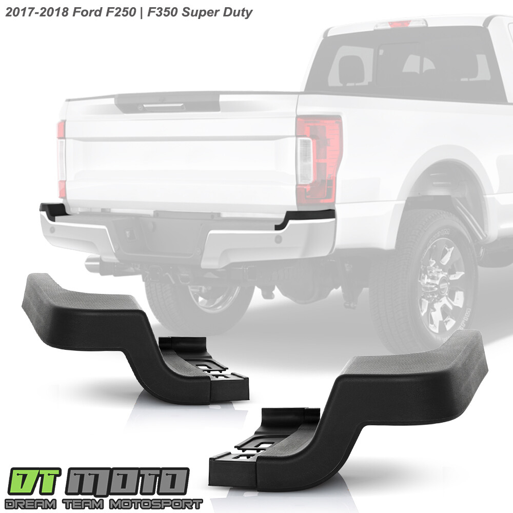 2017-2020 Ford F250 F350 SuperDuty Rear Bumper End Cap Step Pad Pair ...