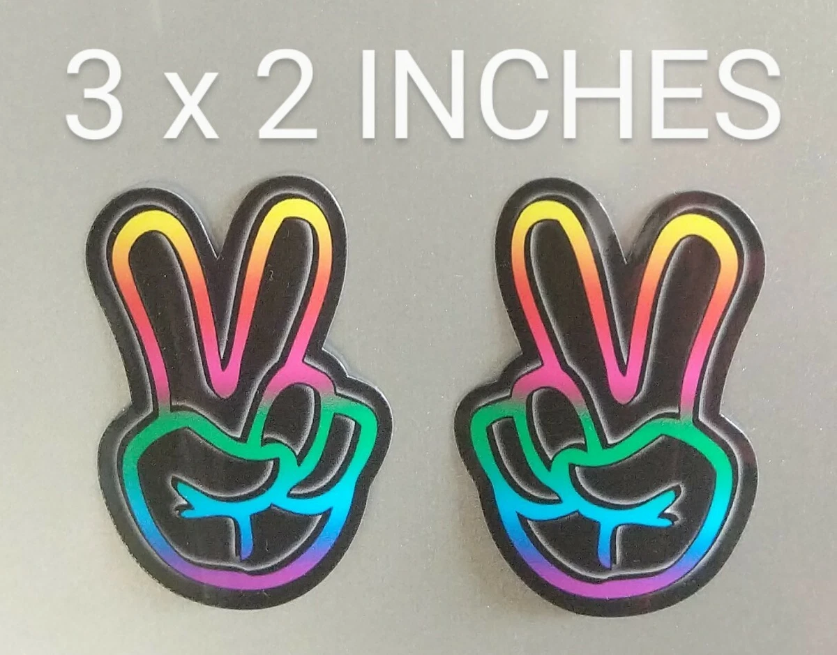 Tie Dye Peace Fingers