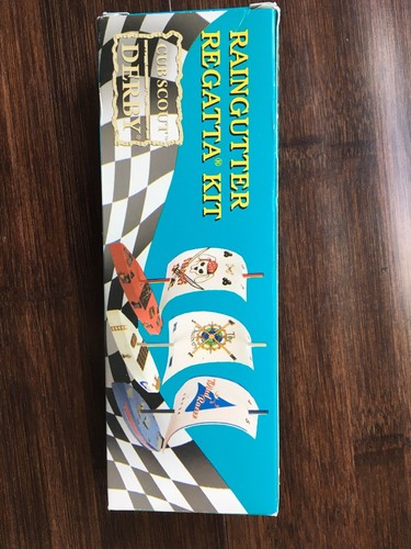 Vtg CUB SCOUT DERBY Raingutter Regatta Kit Boy Scouts of America Wood ...