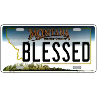Blessed Montana Metal Sign | eBay