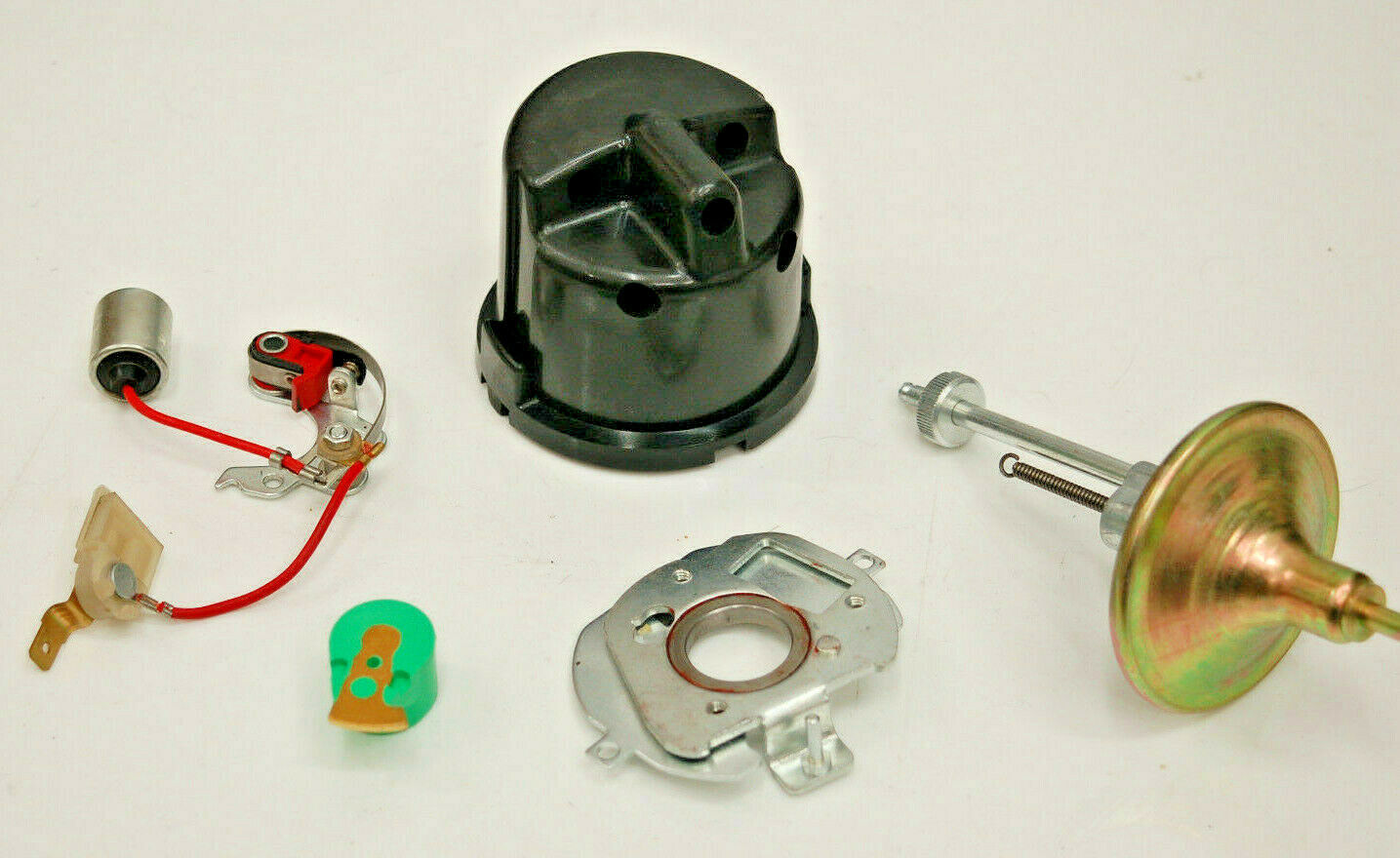 Distributor Repair Kit Lucas 25D Cap Rotor Points Condensor Vacuum ...