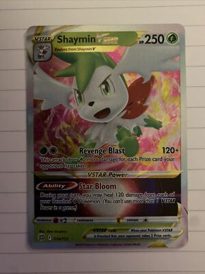 Shaymin VSTAR 014/172 SWSH Brilliant Stars Holo Ultra Rare Pokemon TCG ...
