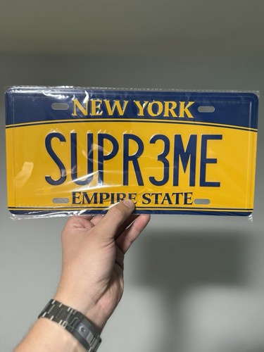 Supreme New York License Plate SS25 | eBay