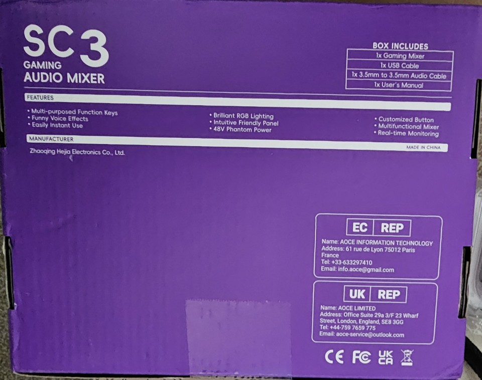 Fifine AmpliGame SC3 / XLR Gaming Audio Mixer / Streaming RGB / PC | eBay