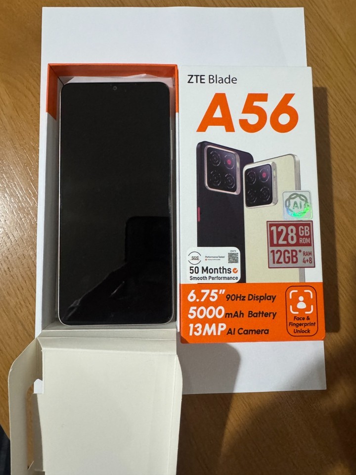 ZTE Blade A56 Mobile Phone 4g/Lte Gold 128GB + 12 GB Dual-SIM Unlocked ...