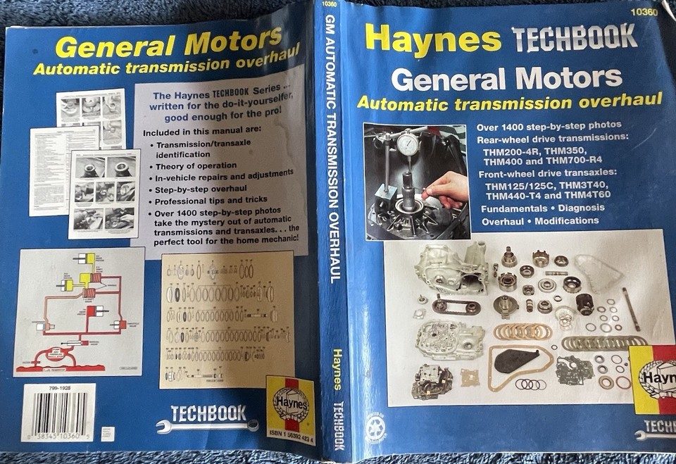 Haynes Techbook 10360 General Motors Automatic Transmission Overhaul ...