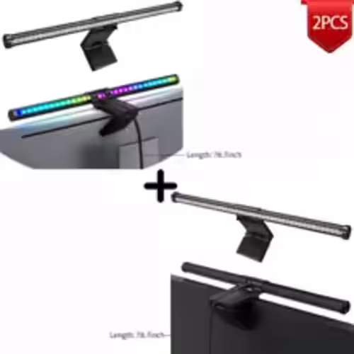 LED Monitor Light Bar – Hanging Screen Lamp for Computer, RGB Ambient ...