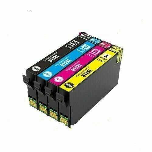 10 Generic 812XL 812 XL Ink Cartridge For EPSON WF7830 WF7840 7845 ...