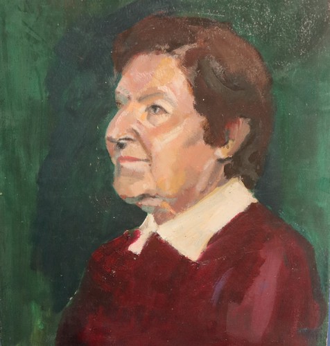 Original contemporary oil painting female portrait signed | eBay