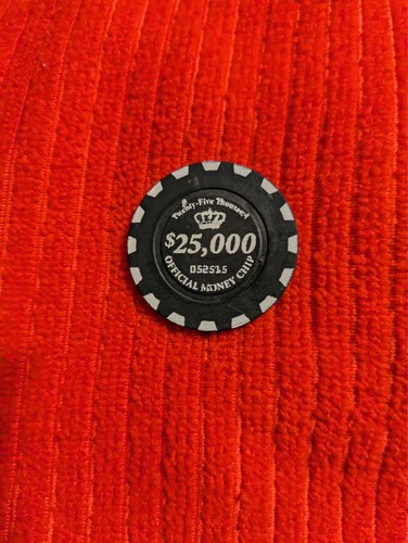 RARE Official Money Chip - Twenty-Five Thousand $25,000 - Black - SN ...
