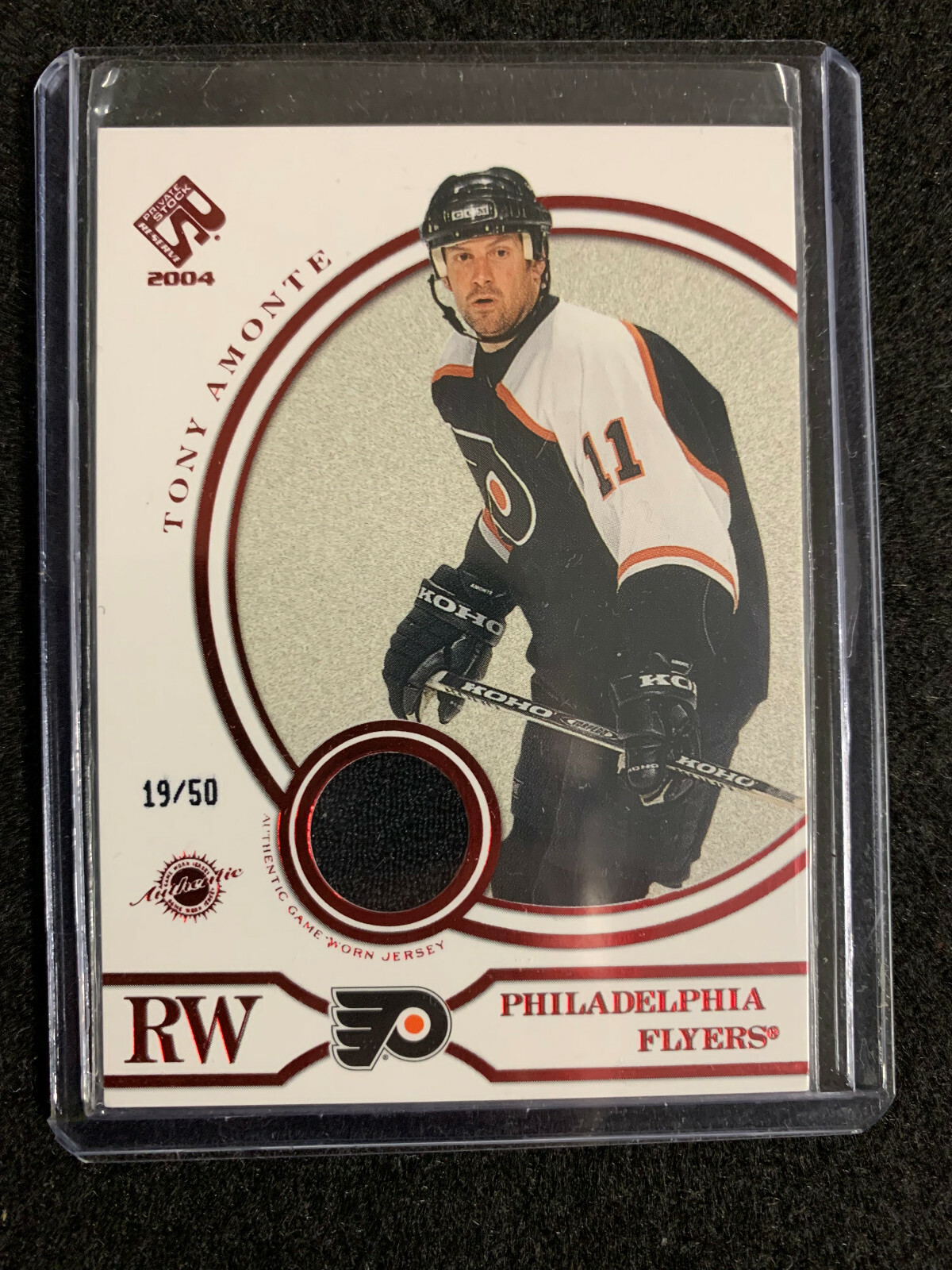 2003-04 Pacific Private Stock Game Jersey 19/50 Red Tony Amonte #190 ...