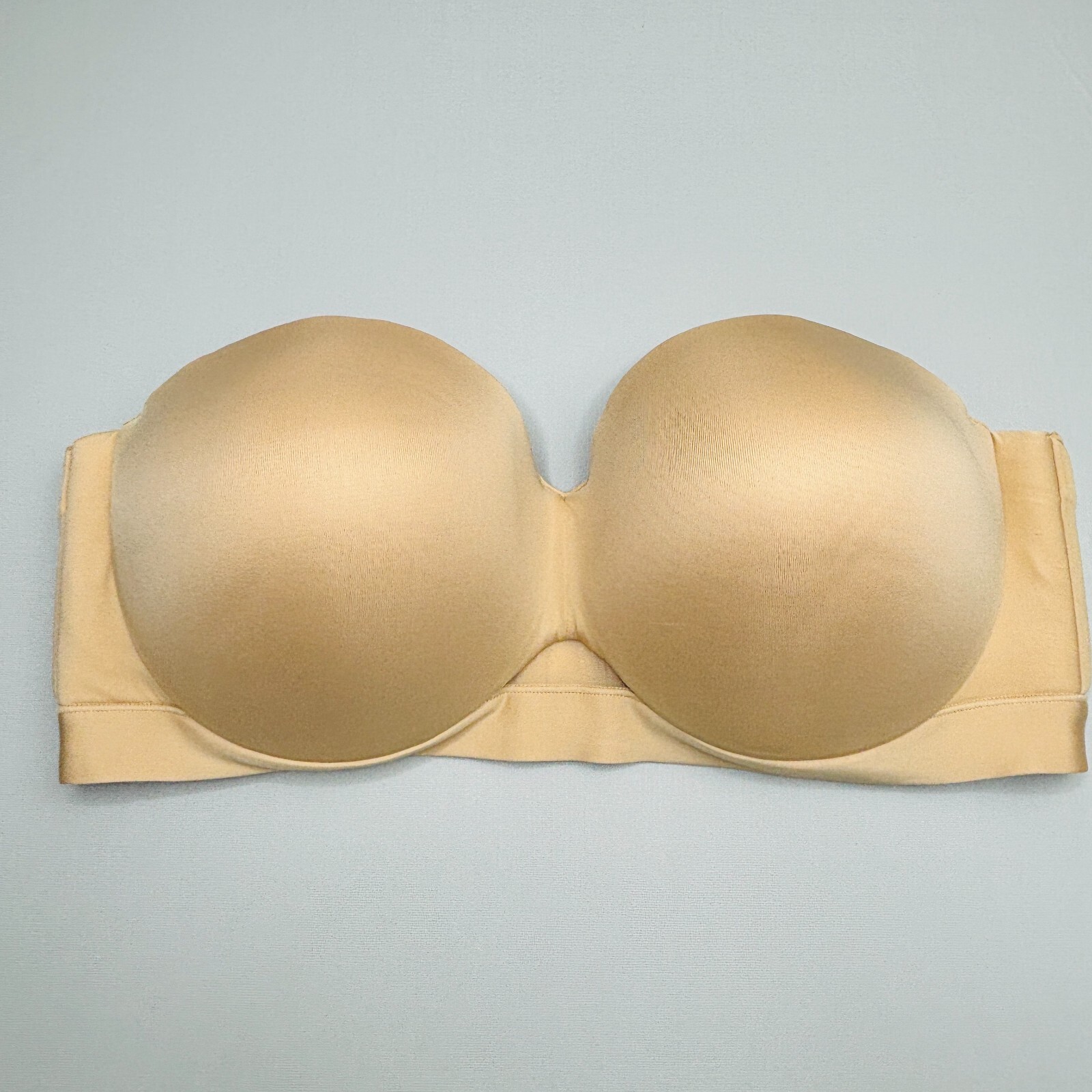 Cacique Comfort Bliss Strapless Bra 42DD Tan Satin Pa… - Gem
