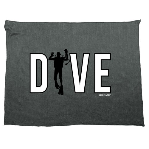 Ow Dive - Novelty Tea Towel cleaning cloth Dish Kitchen Scuba Diving ...