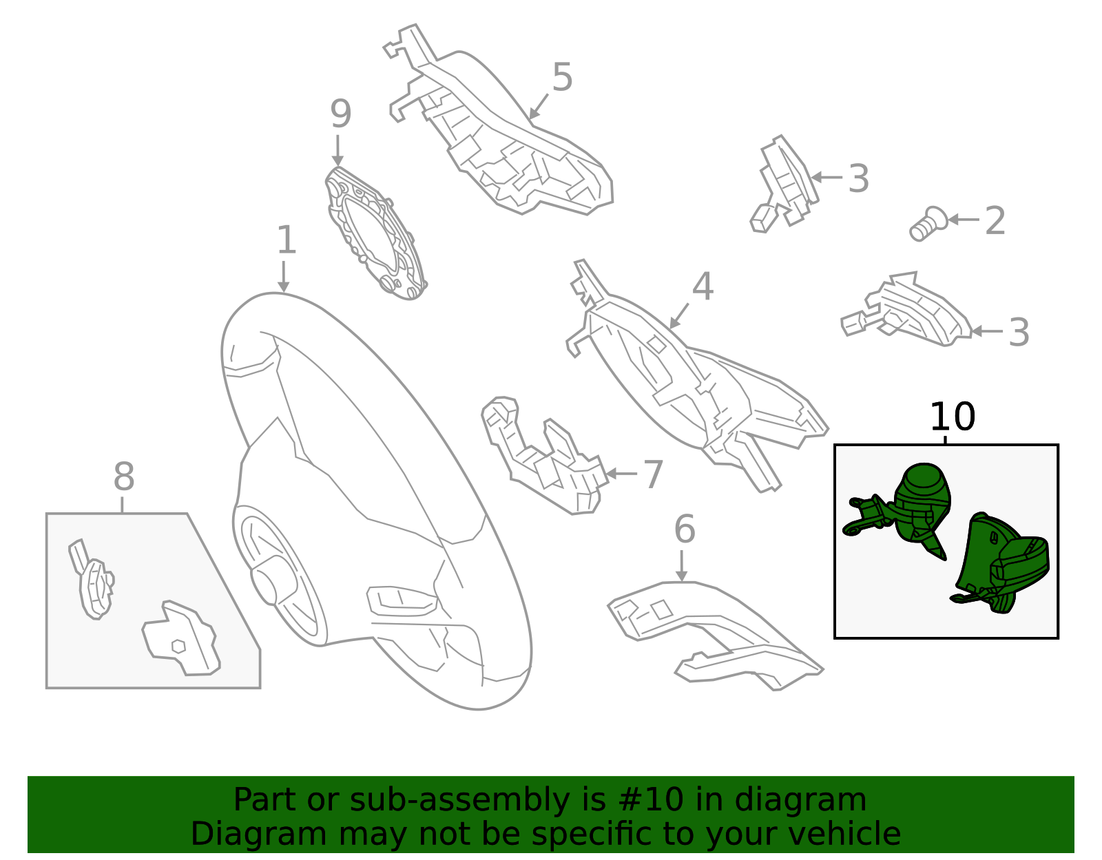Mercedes-Benz Genuine Steering Rocker Switch 2059007044 for sale online ...