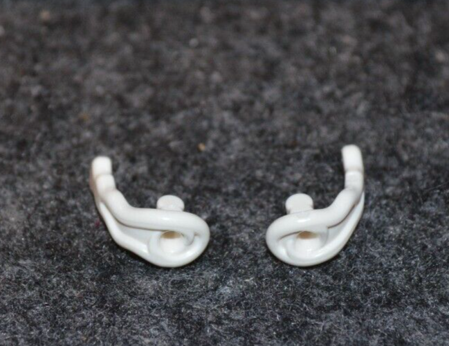 (2) 1x2 White ( Web ) Minifigure Hand Blasters Bricks - NEW Lego Parts ...