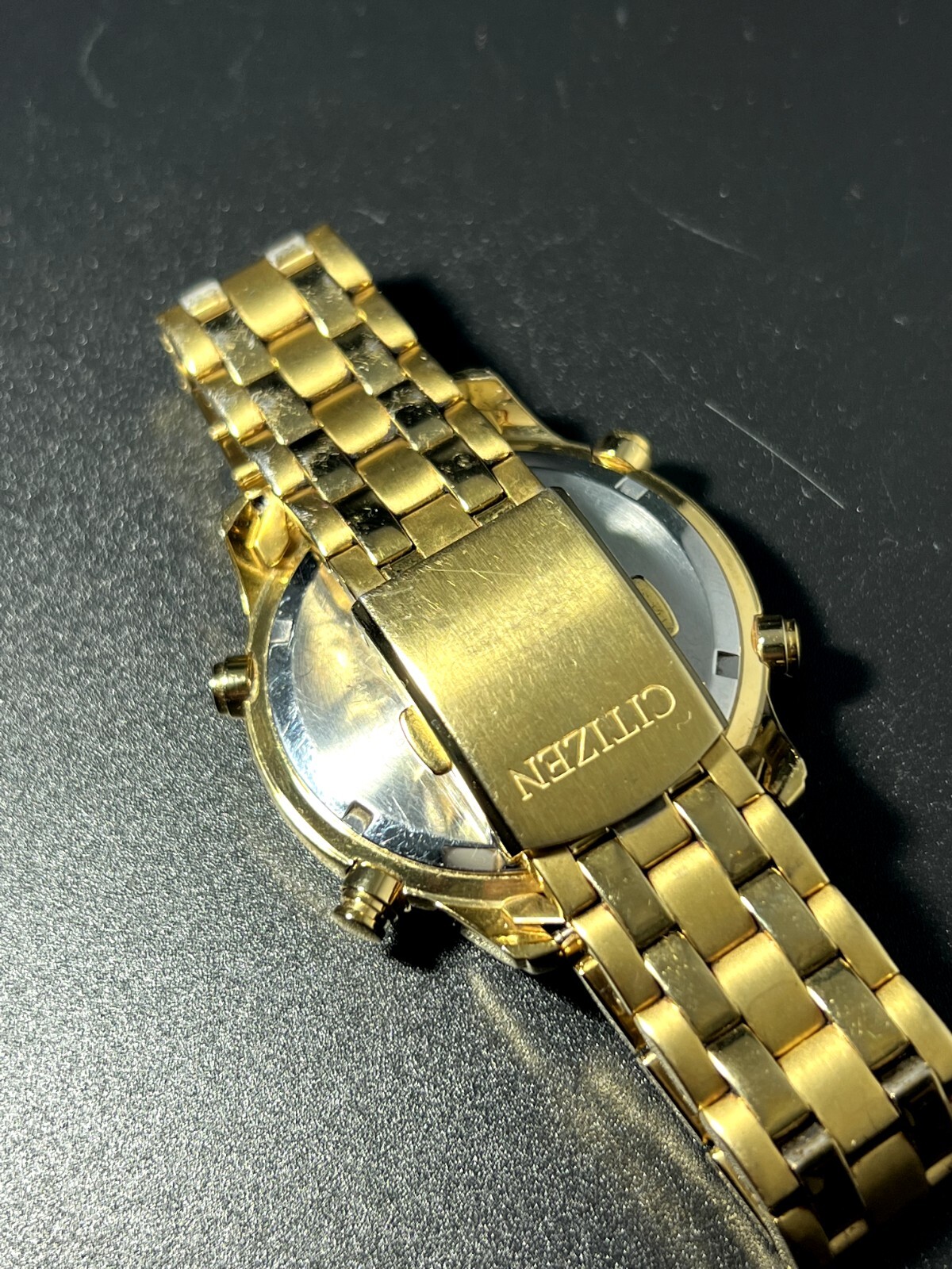 Men's Citizen Alarm Chronograph Gold Dress Watch Cal: 6870 | eBay UK