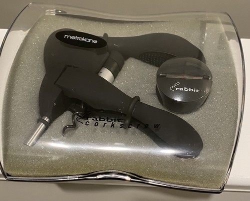 Original RABBIT Corkscrew / Foil Cutter - New Metrokane - Black 22578060057 | eBay