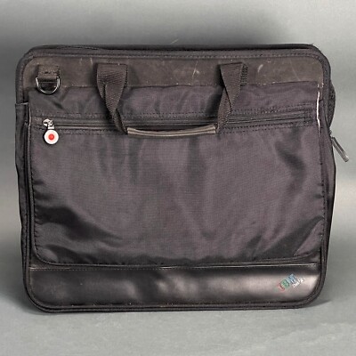 Vintage 90s IBM ThinkPad 16" Black Canvas Messenger Bag Mac Laptop ...