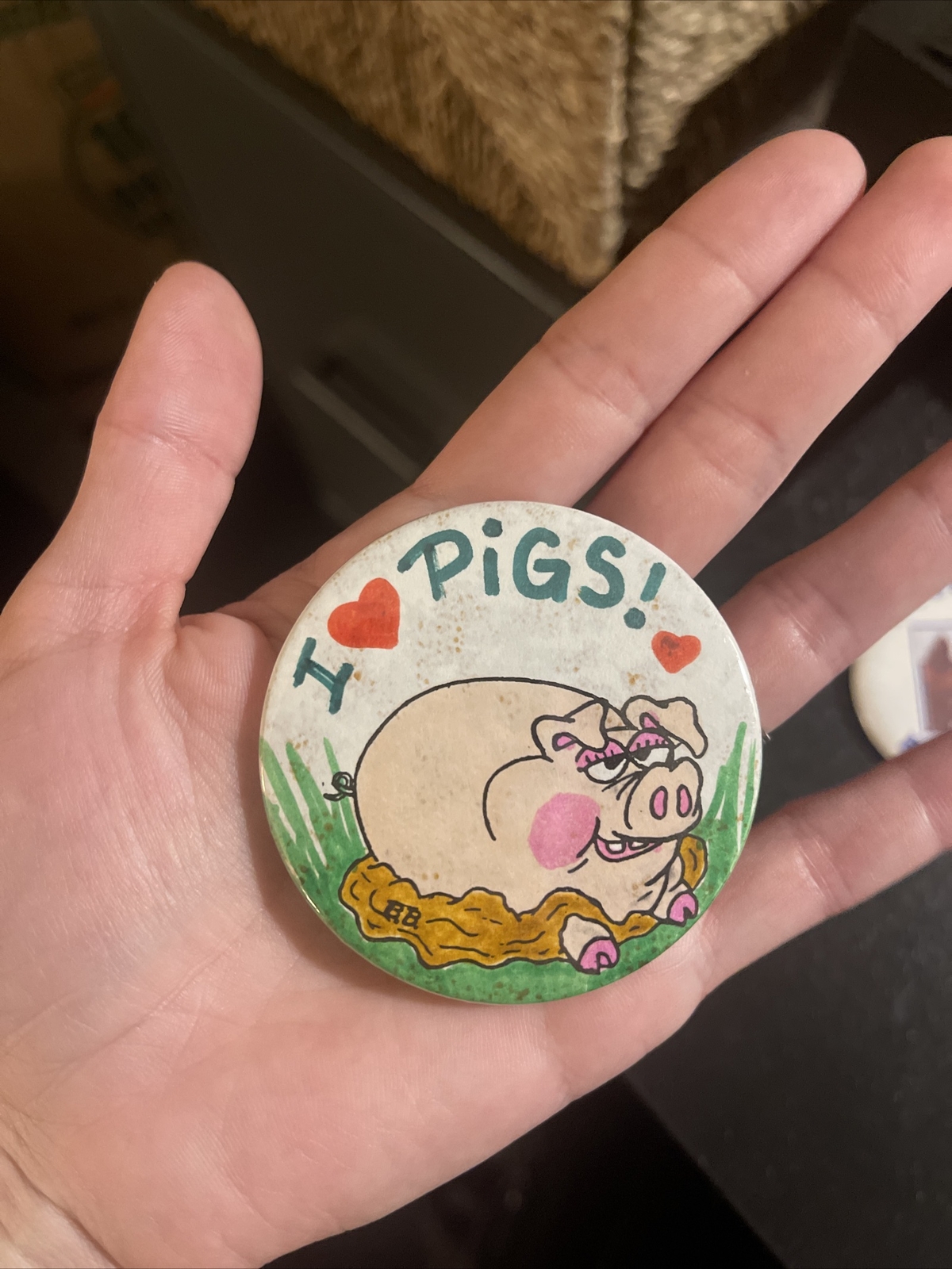 Vintage Pig Pins I Love Pigs & Hogs Are Beautiful Pigs | eBay