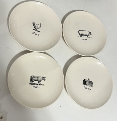 Rae Dunn M Stamp Magenta HTF Farmline App Plates | eBay