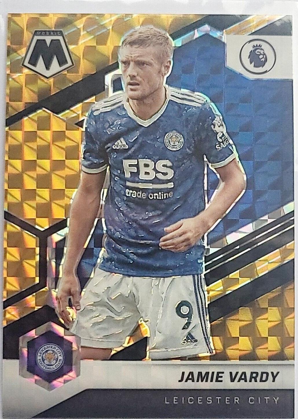 2021-22 Panini Mosaic Premier League - Jamie Vardy #24 Choice Black ...