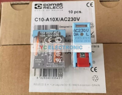 10pcs/box New C10-A10X/AC230V Intermediate relay 5 Pins C10-A10X AC230V ...