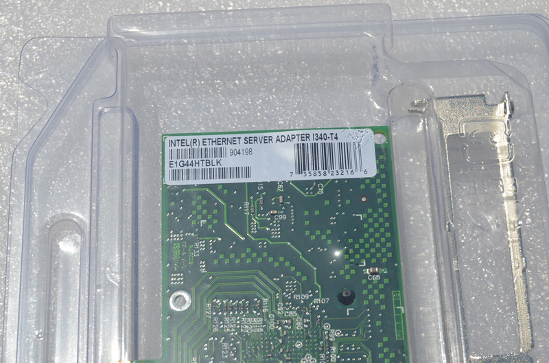 New Intel I340-T4 E1G44HT E1G44HTBLK NIC Gigabit PCI-E Ethernet Server ...