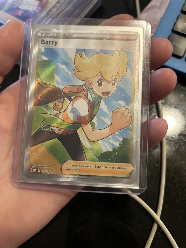 Barry (Full Art) 167/172 Pokemon SWSH09: Brilliant Stars Holo Ultra ...