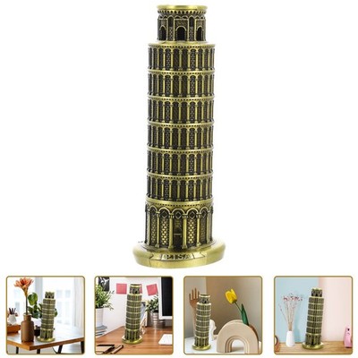 Alloy Leaning Tower Of Pisa Building Figurine Unique Desk Decor | eBay ...