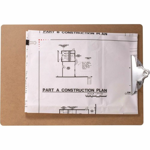 Oic Wood Clipboard - Spring Clip - Hardwood - Brown (oic-83104 ...