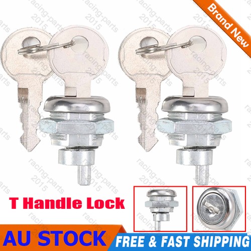 1 Pair Keyed Alike Cylinders - Lockable Flush Folding T Handle Toolbox ...