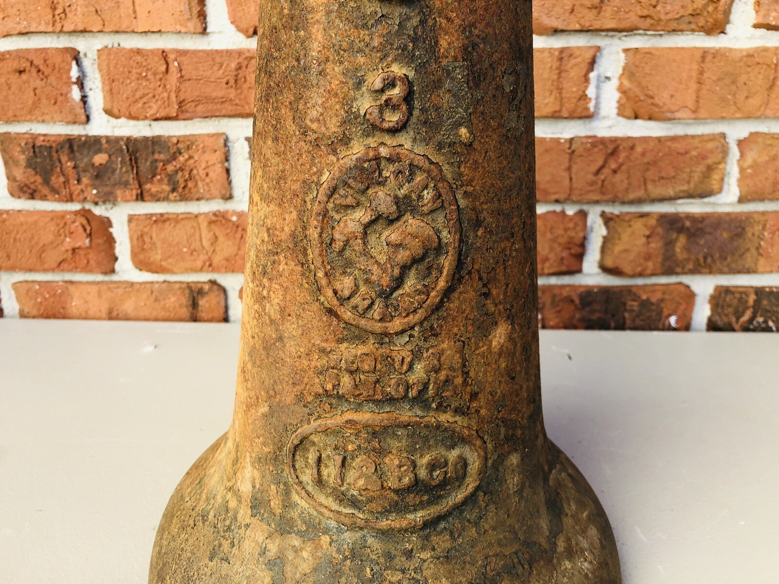 Illinois Iron & Bolt Co. #3 Vulcan Brand Screw Jack - Railroad Bridge ...