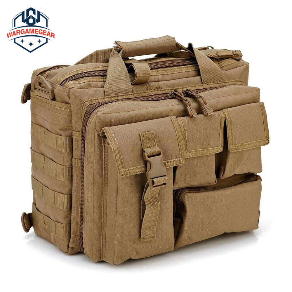 Military Tactical Laptop Bag Briefcase Outdoor Shoulder Messenger Nylon ...