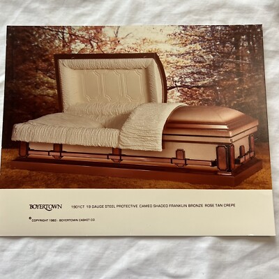 Vintage Boyertown Casket Co 1983 Salesman’s Sample Photograph Funeral ...
