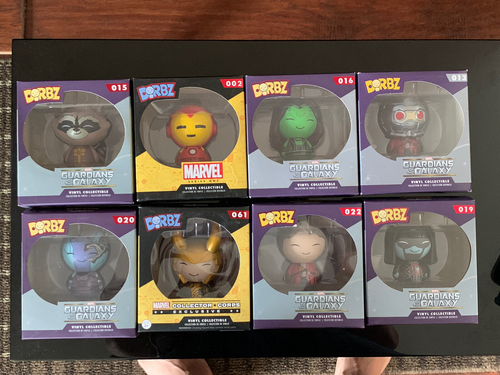 MARVEL DORBZ SET AVENGERS GUARDIANS GOTG FUNKO POP RARE LOKI IRON MAN ...