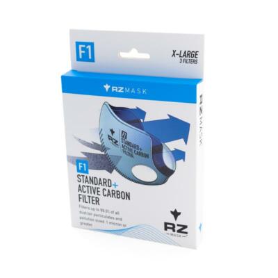RZ Mask FILTER, F1 Standard + Active Carbon Filters (X-Large) 3-pack | eBay