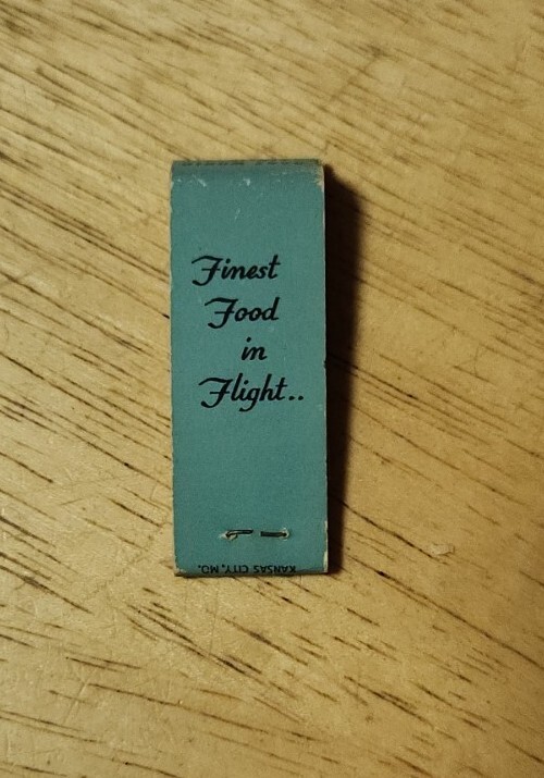 Vintage Matchbook ephemera Welcome Ephemera TWA Airlines Finest Food In ...