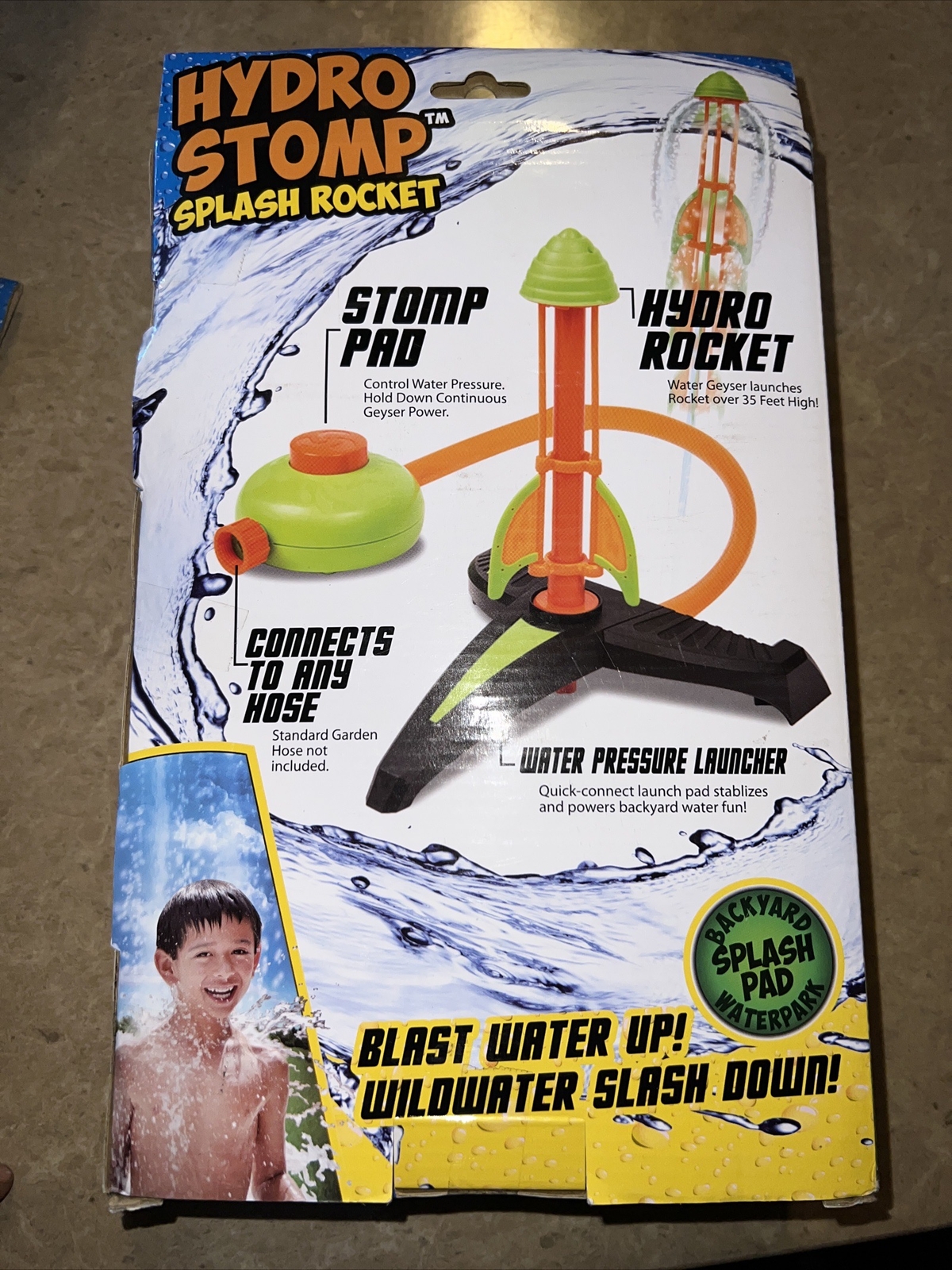 Hydro Rocket Splash Blaster Stomp Pad 35ft Water Pressure Launcher for ...