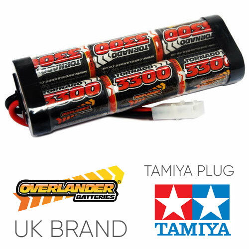 Overlander Battery For Tamiya RC Car 7.2v 3300mah NiMH Rechargable Pack ...