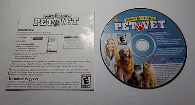 Paws & Claws: Pet Vet (PC CD-ROM Game) With Manual | eBay